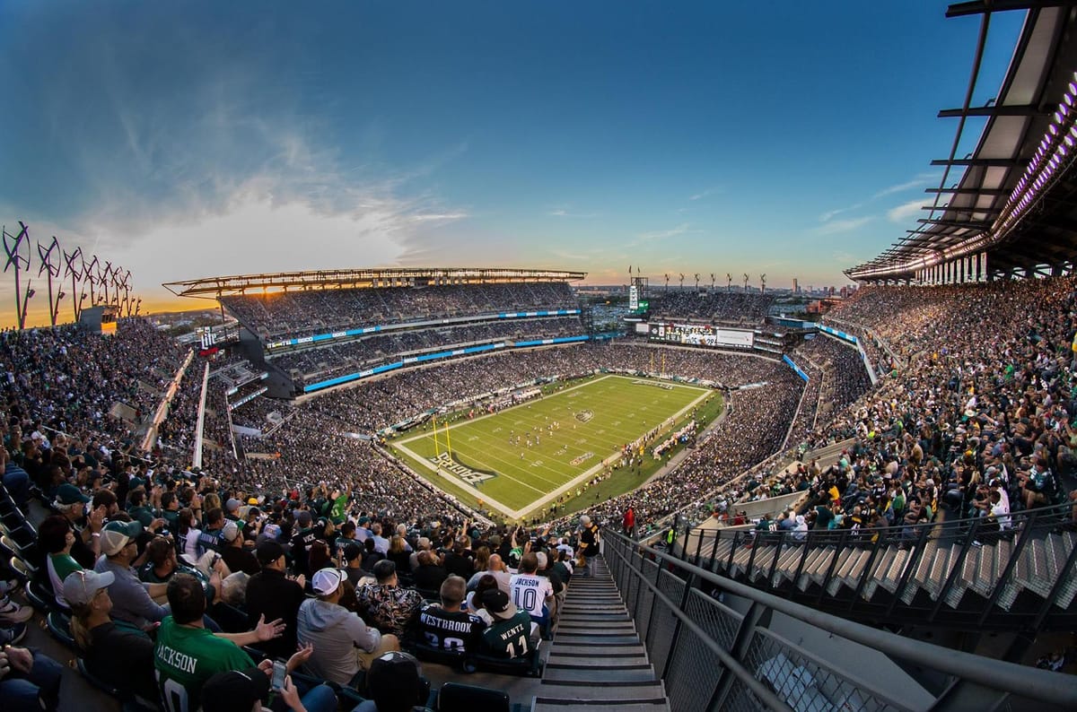 What is the capacity of Lincoln Financial Field Stadium?