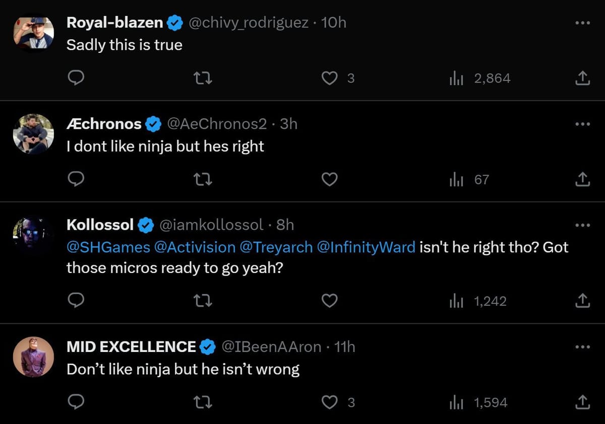 "Disgusting, mentally abused players" - Ninja roasts CoD gamers for ...