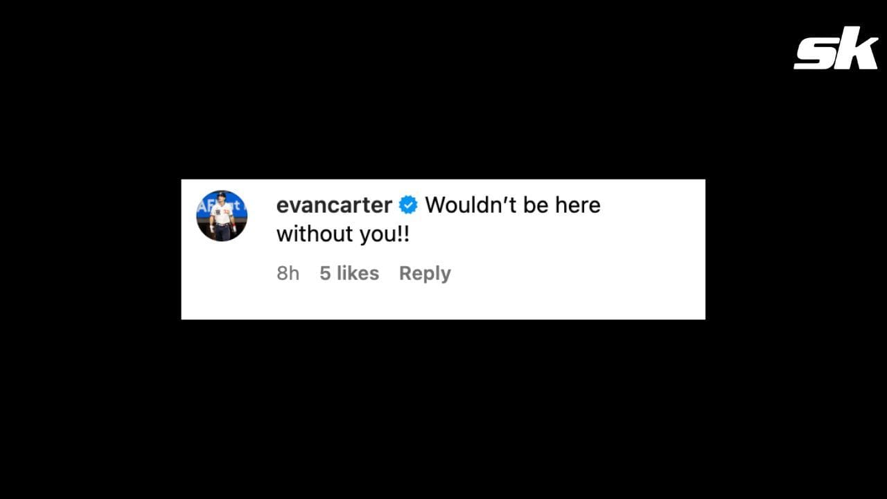 Evan Carter's wife Kaylen beaming with pride after Rangers seal World ...