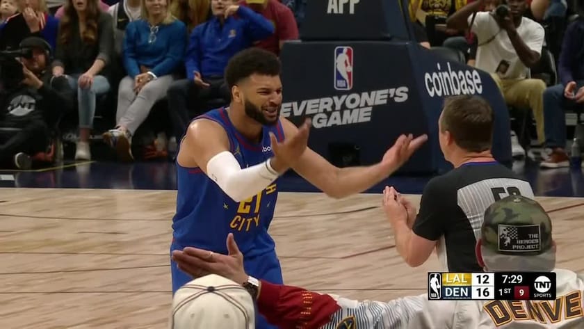Watch: Jamal Murray gets HEATED after no-call when shooting 3-pointer ...