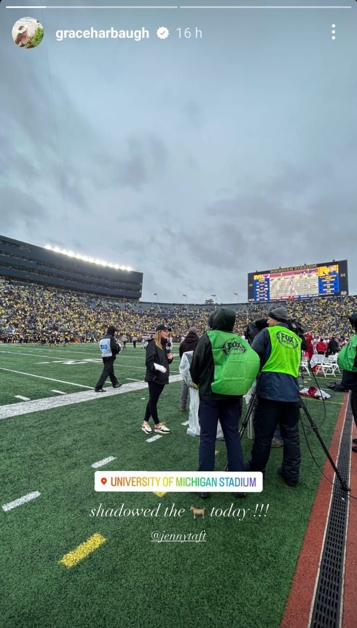 Jim Harbaugh daughter: Jim Harbaugh’s daughter Grace Harbaugh watches Michigan’s historic win ...