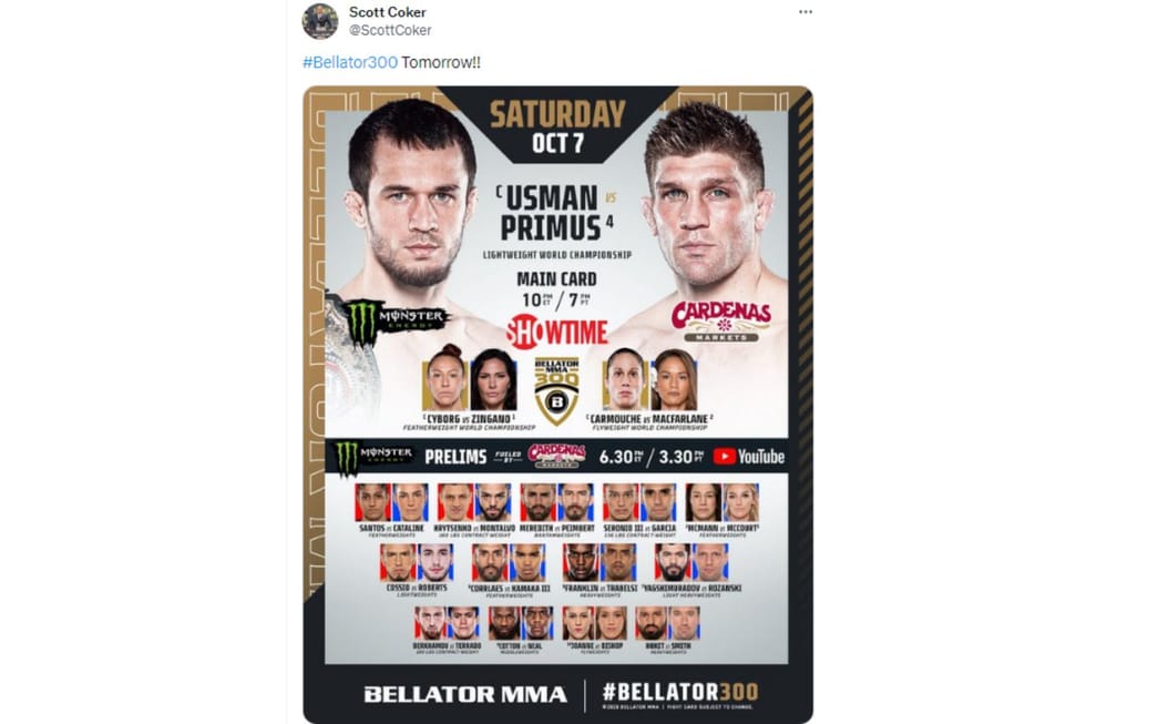 Bellator 300 title fights: Bellator 300: Who's fighting at the ...