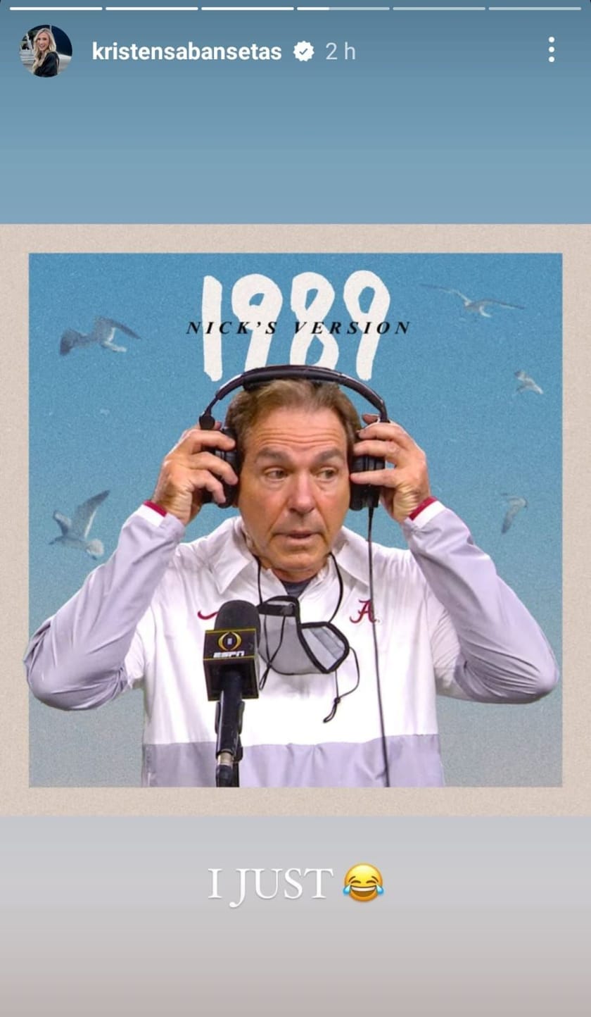 Nick Saban dughter: Kristen Saban pokes fun at dad with hilarious edit ...