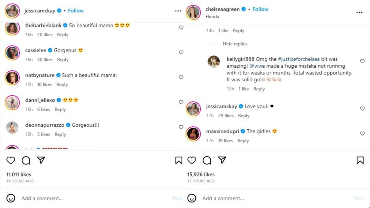 Chelsea Green, Maxxine Dupri, and several other WWE stars send ...