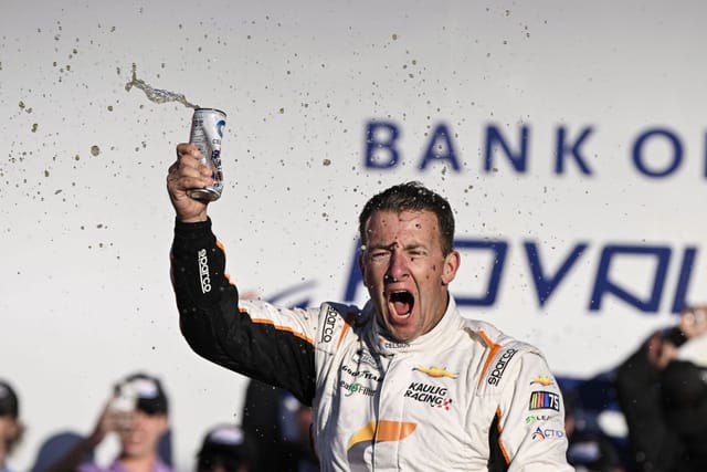 AJ Allmendinger: WATCH: Tyler Reddick congratulates AJ Allmendinger ...