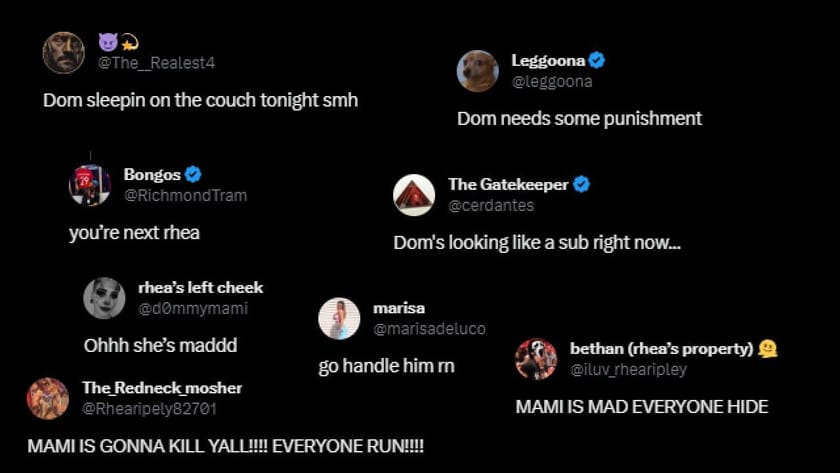 "Ohhh she's maddd" "Dom needs some punishment" - Fans react to Rhea ...