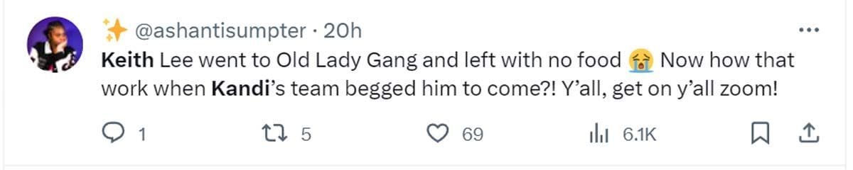 "Thanos of the food industry": Keith Lee's review of Kandi Buruss' Old ...