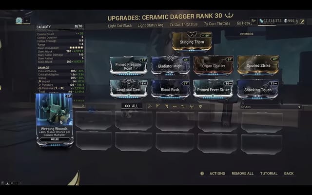 Warframe Ceramic Dagger build guide: Drop location, Incarnon build, and ...