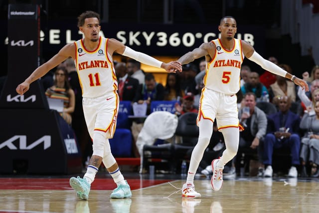"41 with Trae Young is insane": NBA fans buzzing as Dejounte Murray ...