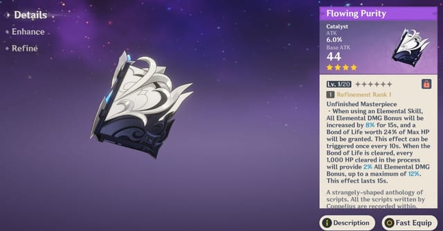 Best characters for Flowing Purity in Genshin Impact