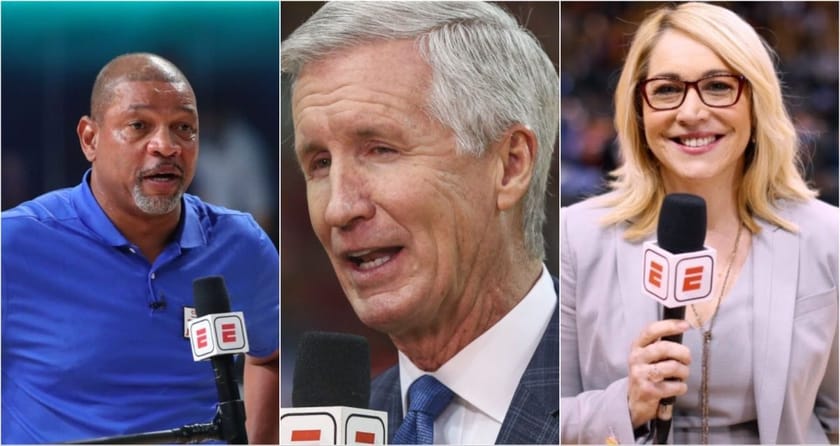 "This is gonna be painful" - Doc Rivers, Doris Burke & Mike Breen ...