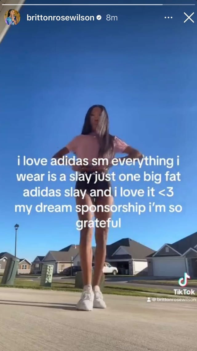 "Everything I wear is slay" - Britton Wilson on Adidas sponsorship