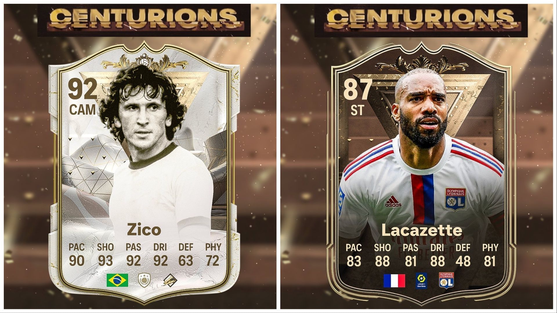 EA FC 24 leaks hint at Zico and Lacazette being part of the Centurions promo