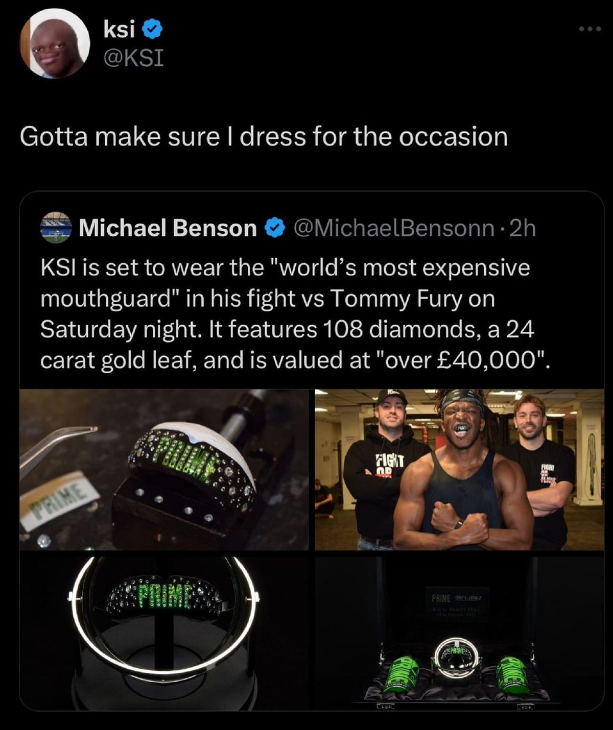 "What a waste of money" - KSI's "world’s most expensive mouthguard ...