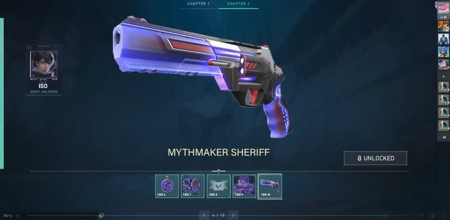 All Valorant Agent Contract Sheriff skins ranked from worst to best