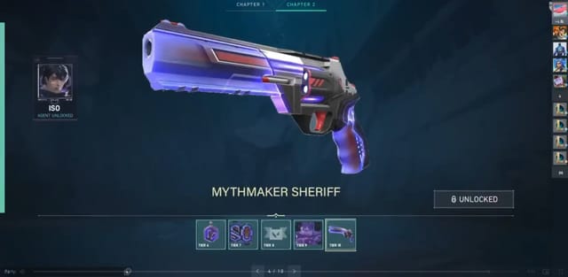 All Valorant Agent Contract Sheriff skins ranked from worst to best