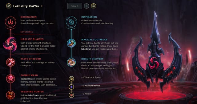 League of Legends Season 13 Kai'Sa Lethality build: Runes, items ...