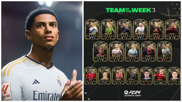 EA Sports release Team of the Week 3 (TOTW 3) in EA FC 24, Bellingham ...