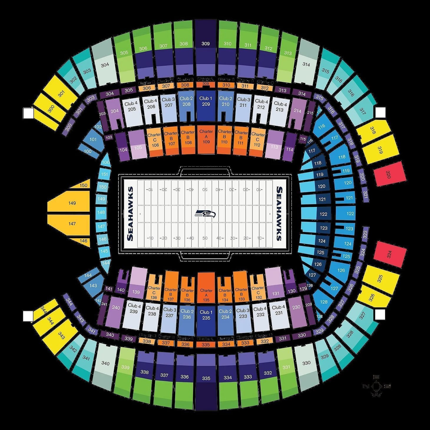 What is the capacity of Lumen Field Stadium?
