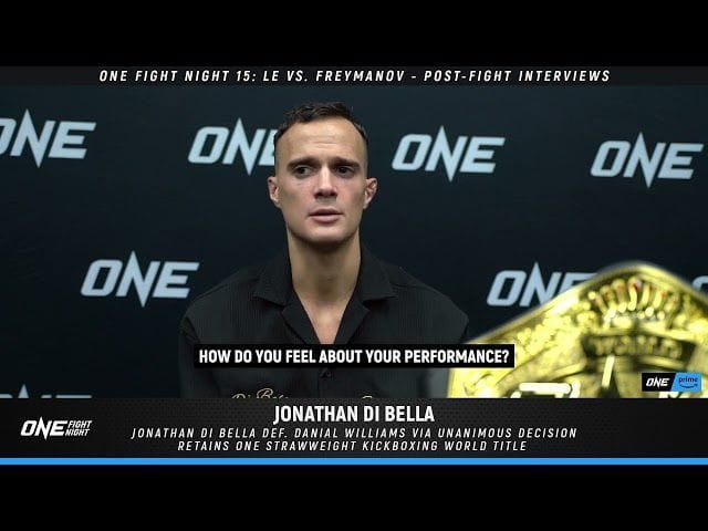 “I’m open to fight anybody” – Jonathan Di Bella wants on one of ONE’s ...