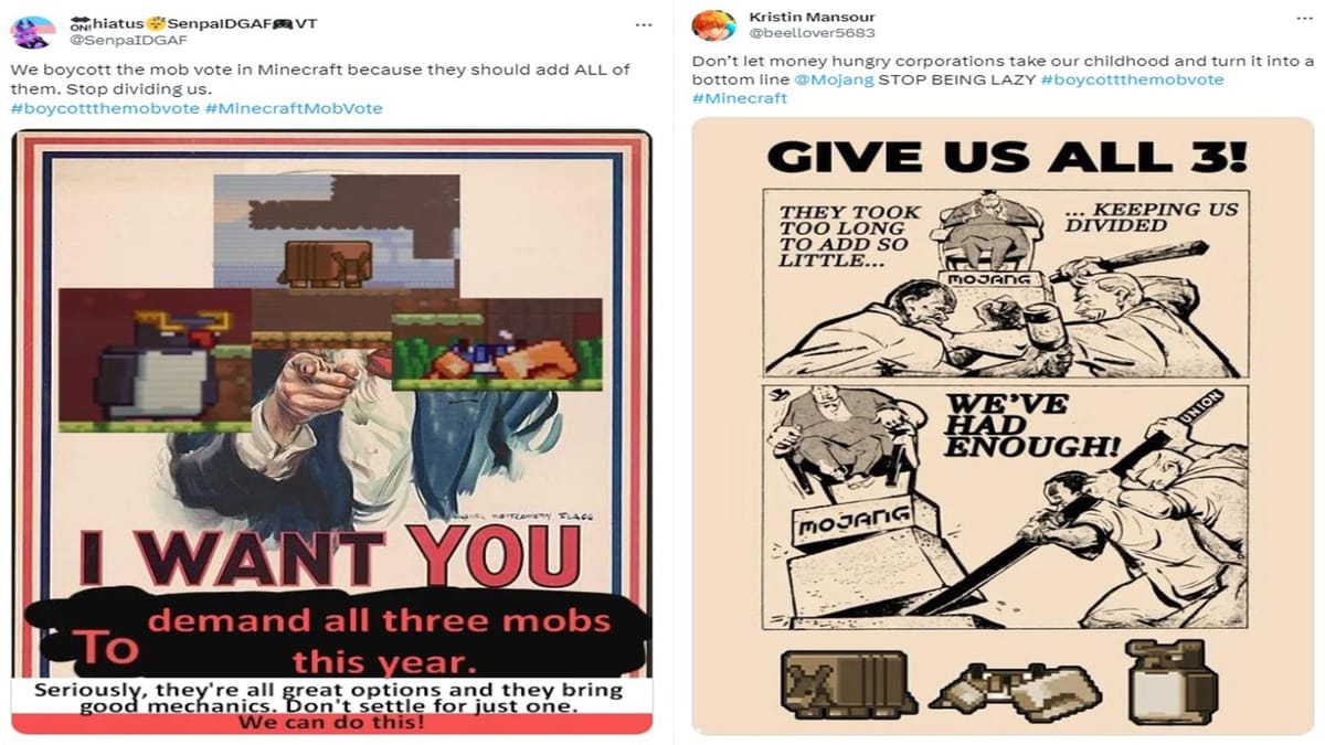 Why players want to cancel Minecraft Mob Vote 2023