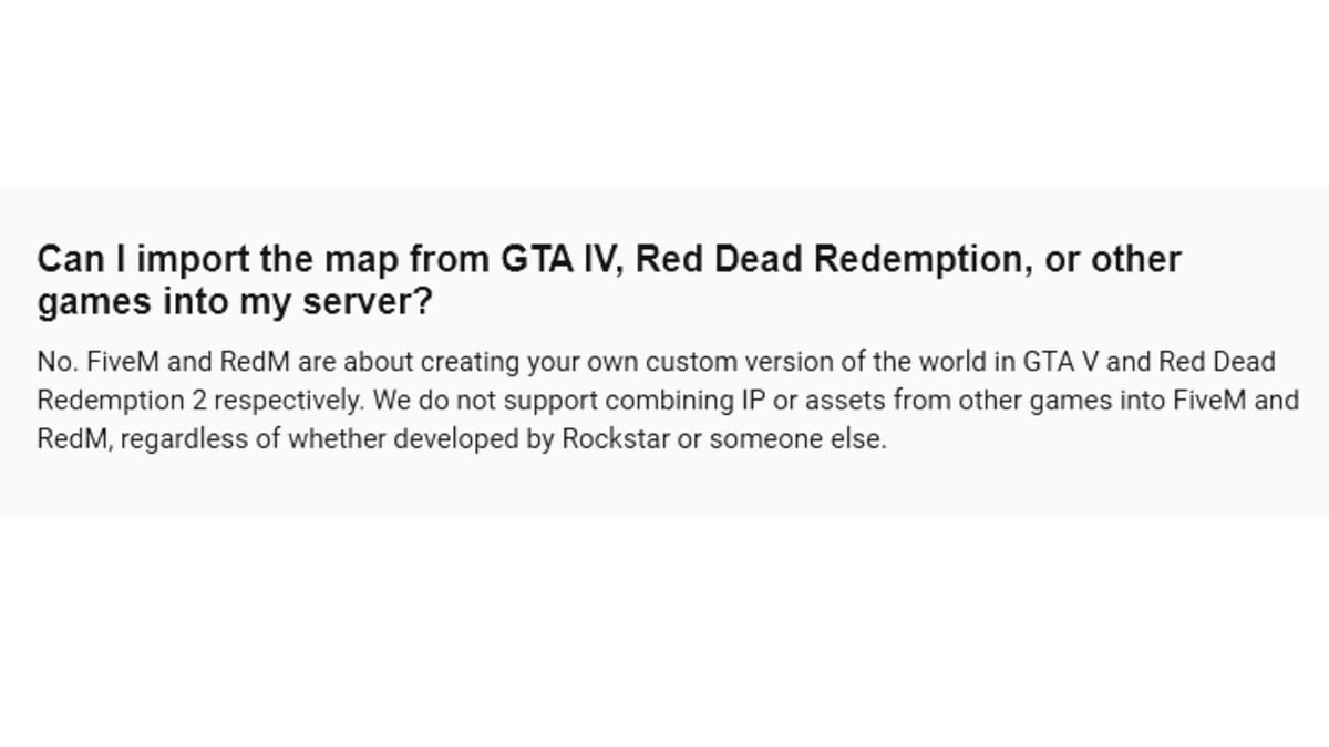 GTA 5 RP FiveM servers ban real-world cars and map imports following their acquisition by Rockstar