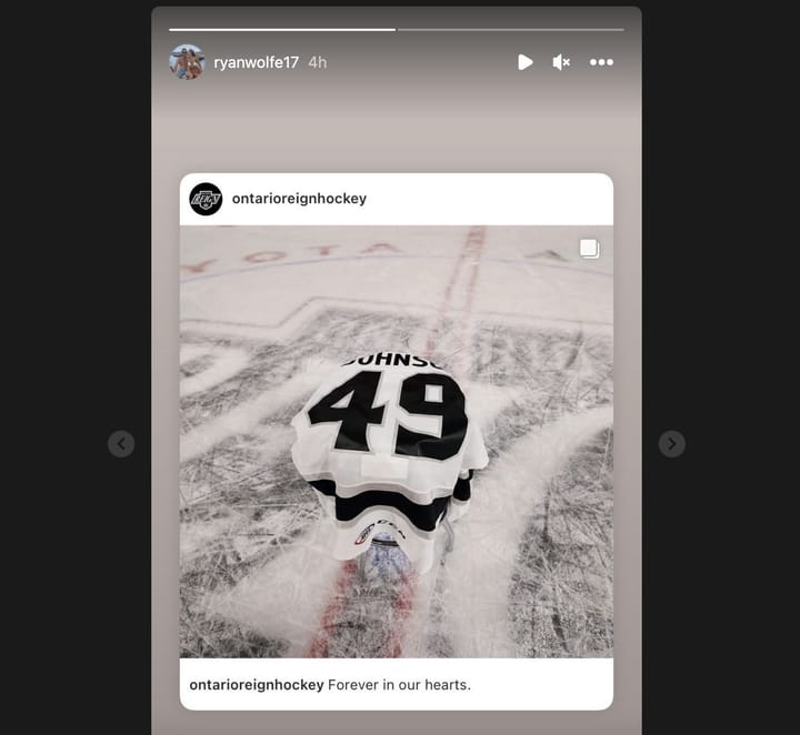 Adam Johnson’s fiancée Ryan Wolfe shares tear-jerking message for ice ...