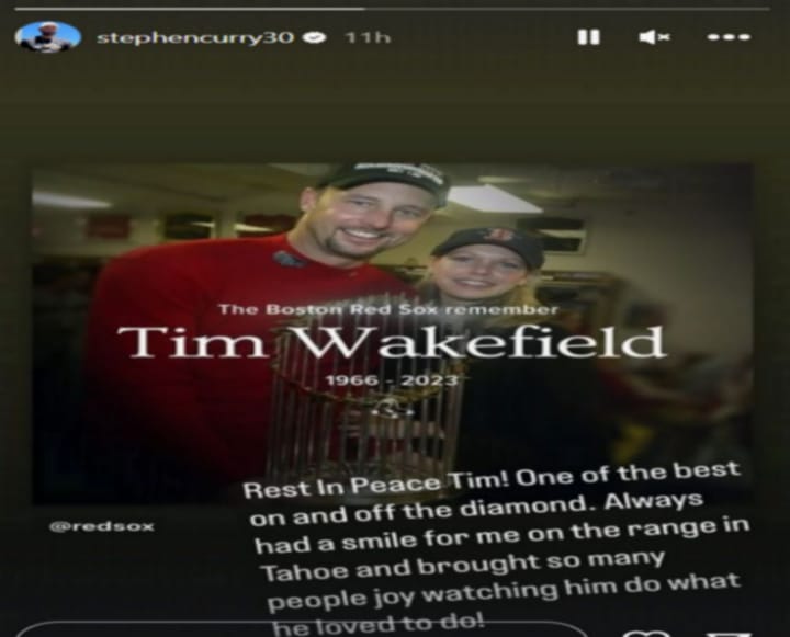 "Always had a smile for me" - Steph Curry pays tribute to Red Sox's ...