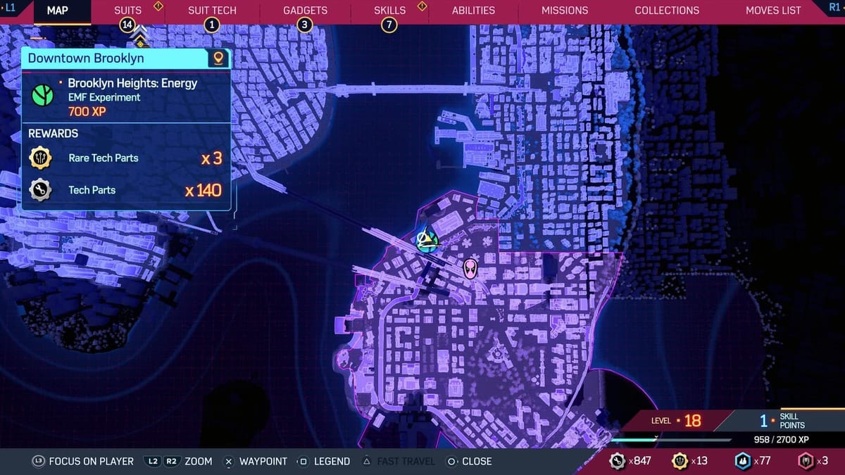 Marvel's Spider-Man 2 all EMF experiment locations guide