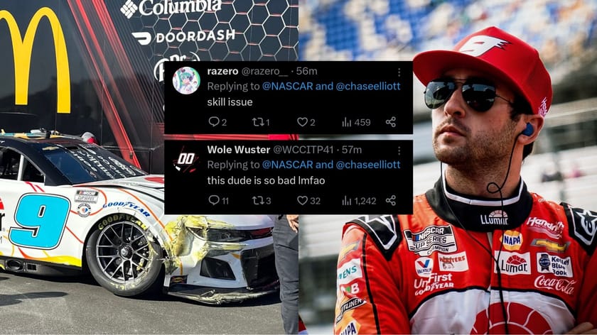 "This dude is so bad lmfao"; "Skill issue" - NASCAR fans react as Chase ...