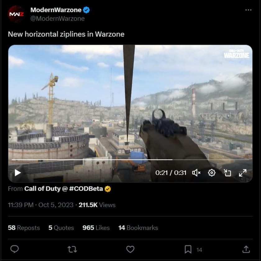 All new features in Warzone Urzikstan map: Horizontal zip line ...