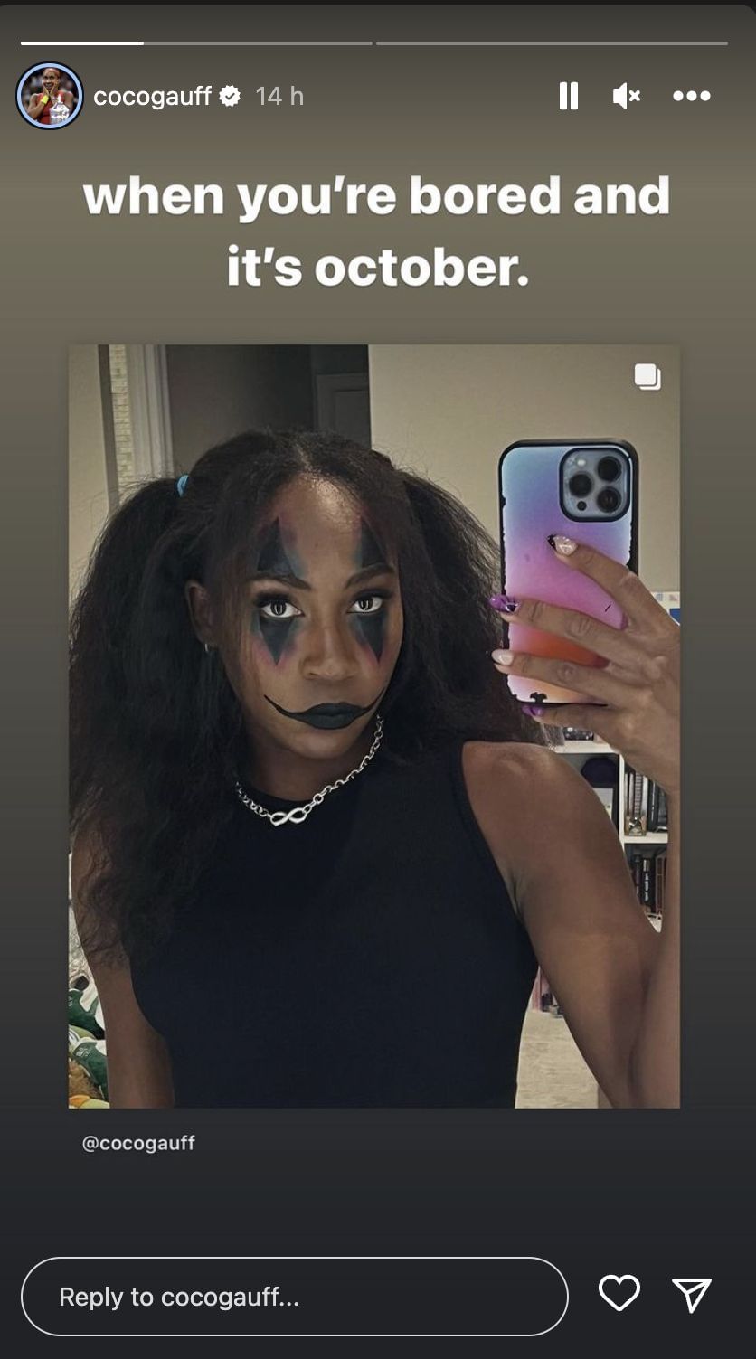Coco Gauff flaunts another spooky Halloween look following her Freddy ...