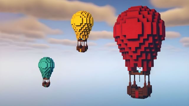 7 best Minecraft hot air balloon builds