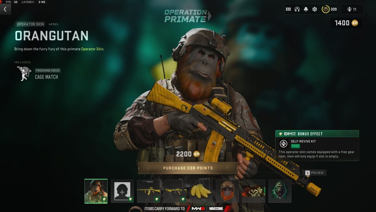 Warzone 2 and MW2 Operation Primate bundle: Price, what's included, and more