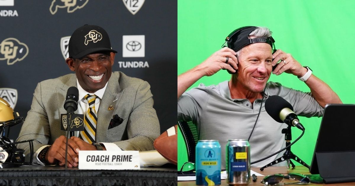 Lance Armstrong with Deion Sanders: Lance Armstrong gets trolled by ...
