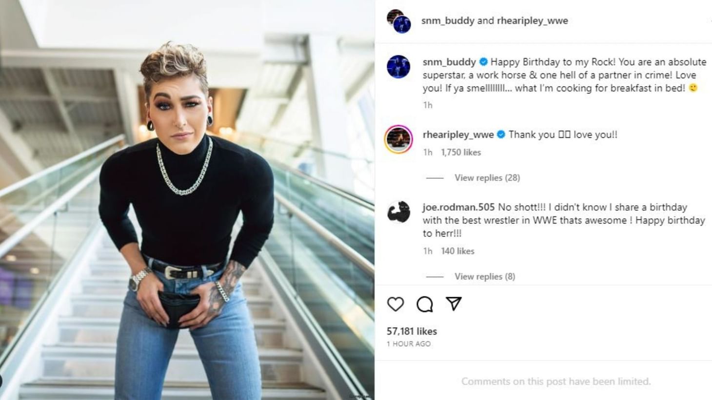 WWE's Rhea Ripley has 4-word reaction to fiancé promising her ...