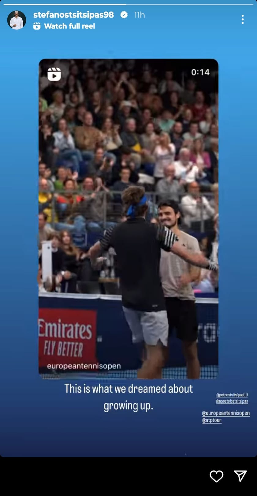 "This is what we dreamed about growing up" - Stefanos Tsitsipas on ...