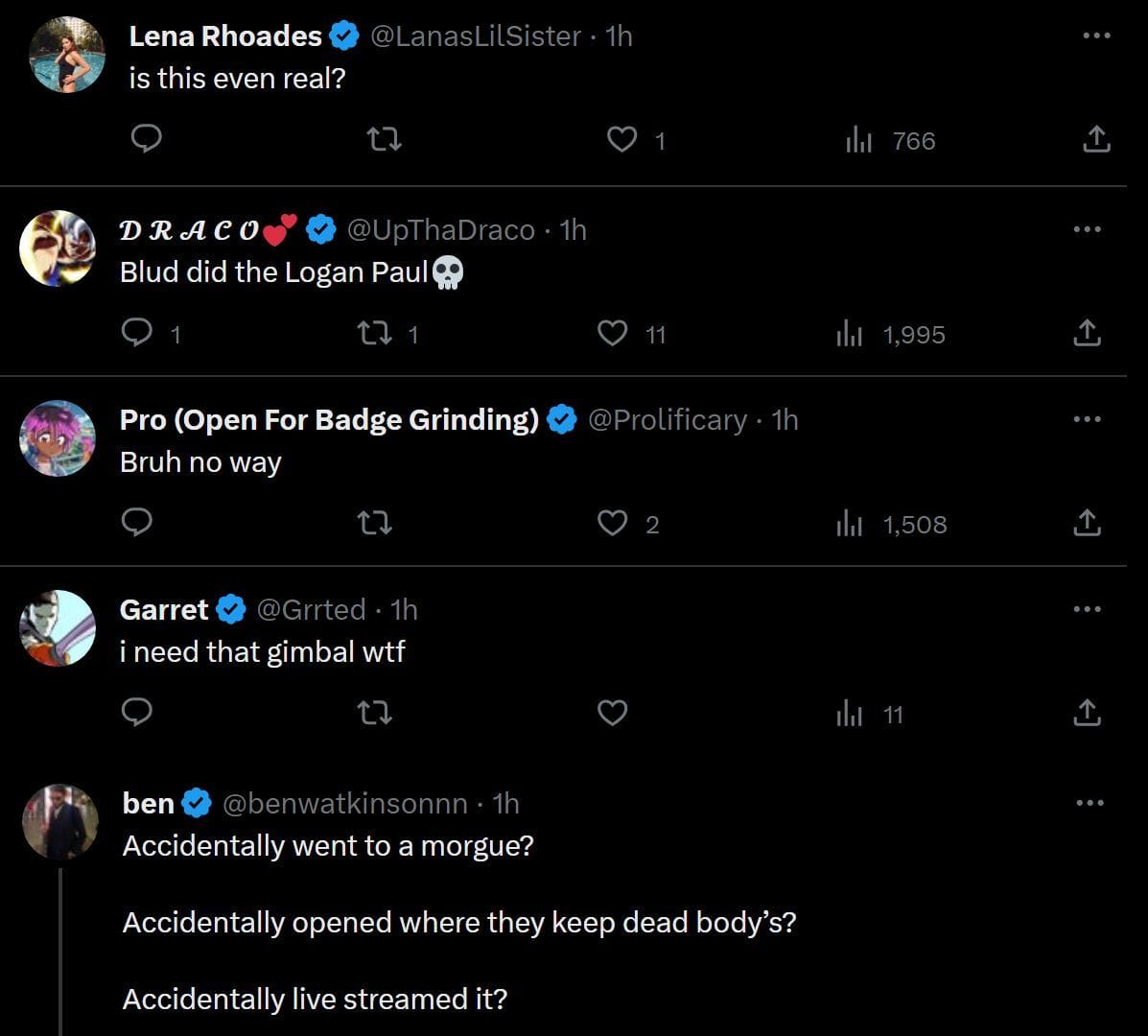 Clip of Chinese streamer reportedly finding a dead body on livestream ...