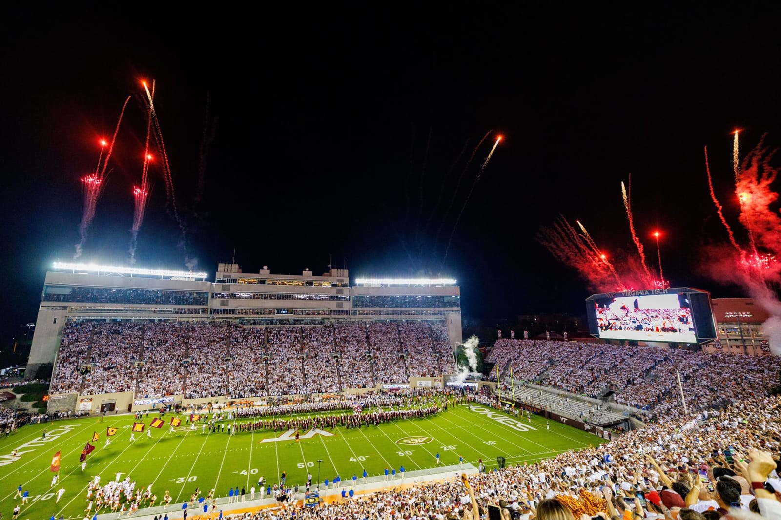 What is Virginia Tech Stadium's capacity?