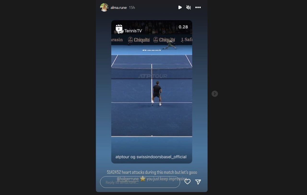 "Heart attacks during this match" - Holger Rune's sister Alma awestruck ...