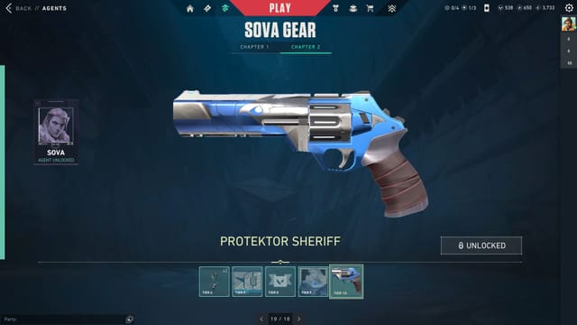 All Valorant Agent Contract Sheriff skins ranked from worst to best