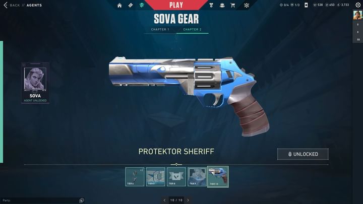 All Valorant Agent Contract Sheriff skins ranked from worst to best