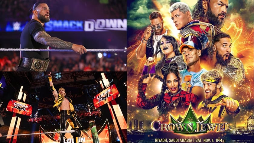 Updated Crown Jewel match card (October 20, 2023): Logan Paul gets ...