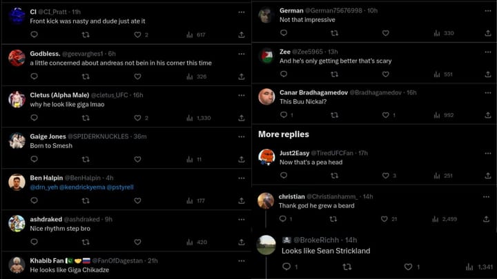 "My G has a chin" - Fans react to footage of beardless Khamzat Chimaev ...