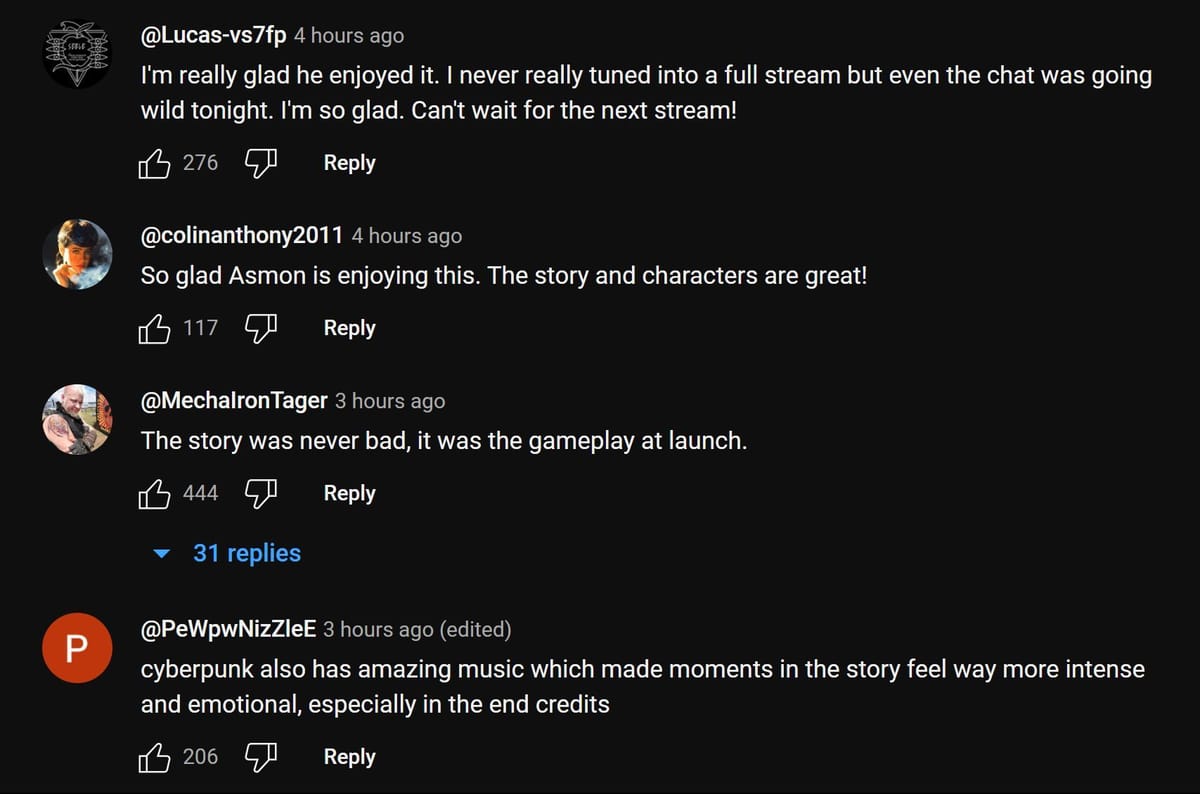 "I'm really glad I started playing" - Asmongold awestruck by Cyberpunk 2077, calls Starfield's ...