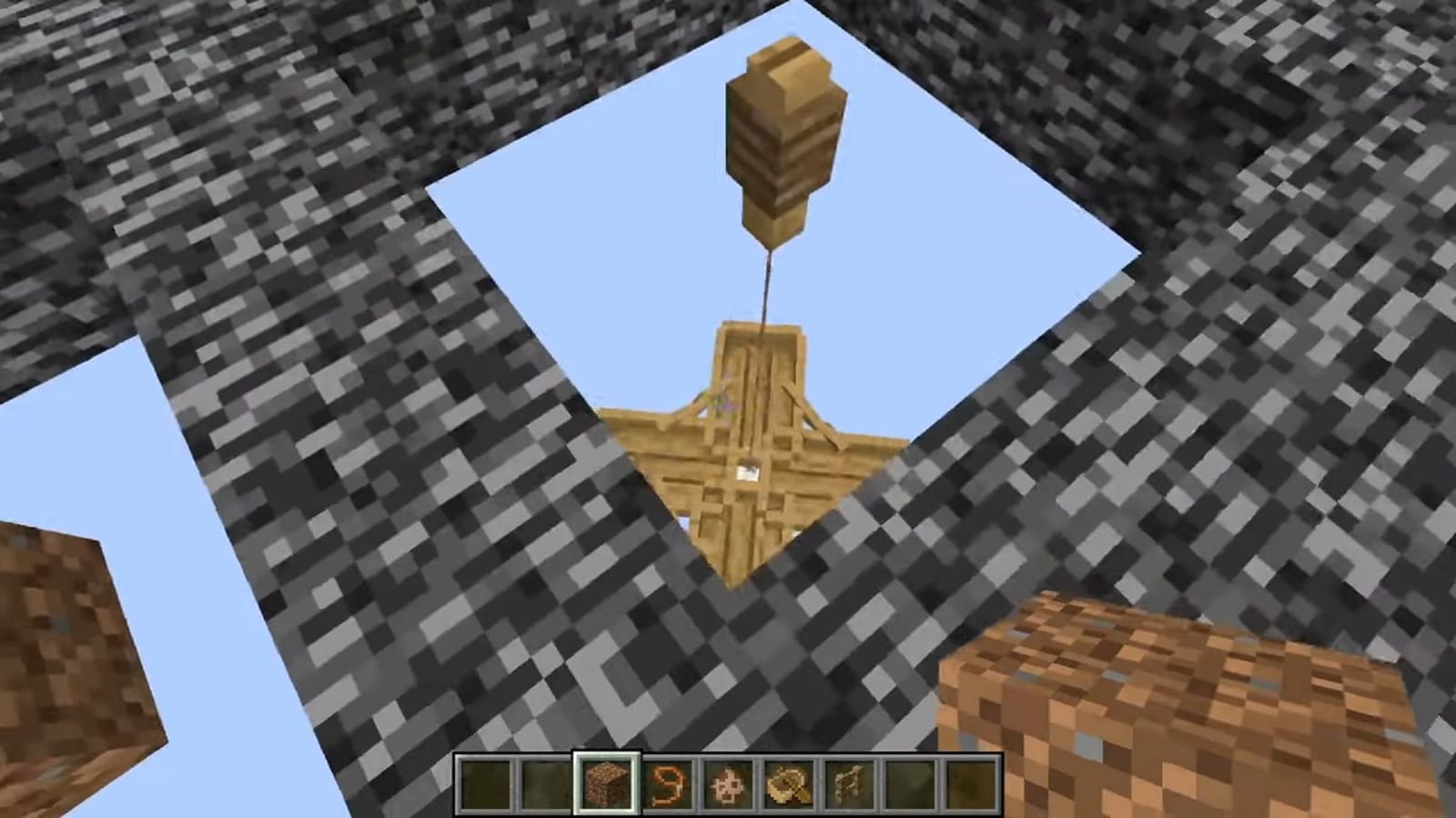 How to build below bedrock in Minecraft