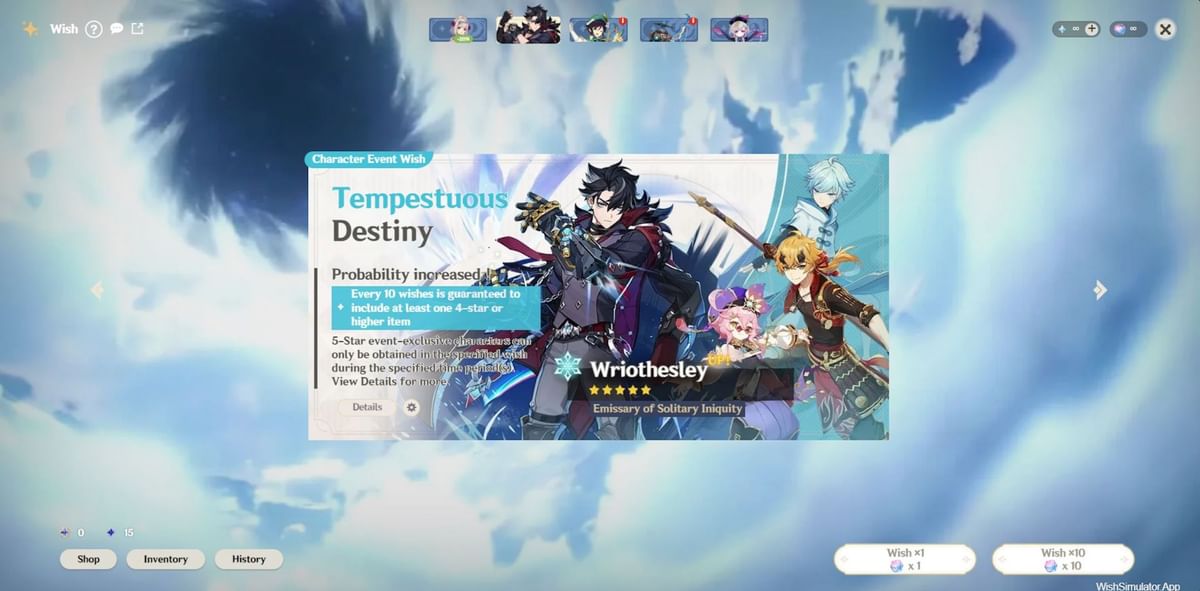 Genshin Impact Wish Simulator and Pity guide for beginners