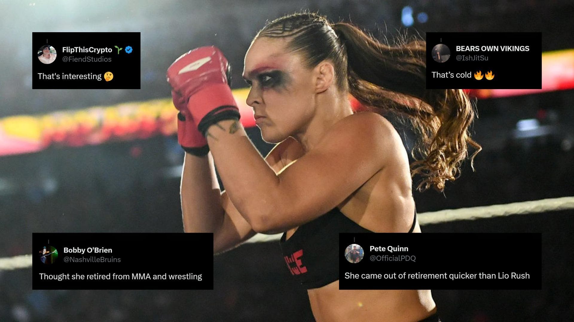 "Dethrone IYO," "She coming back" - Fans react as Ronda Rousey wrestles ...