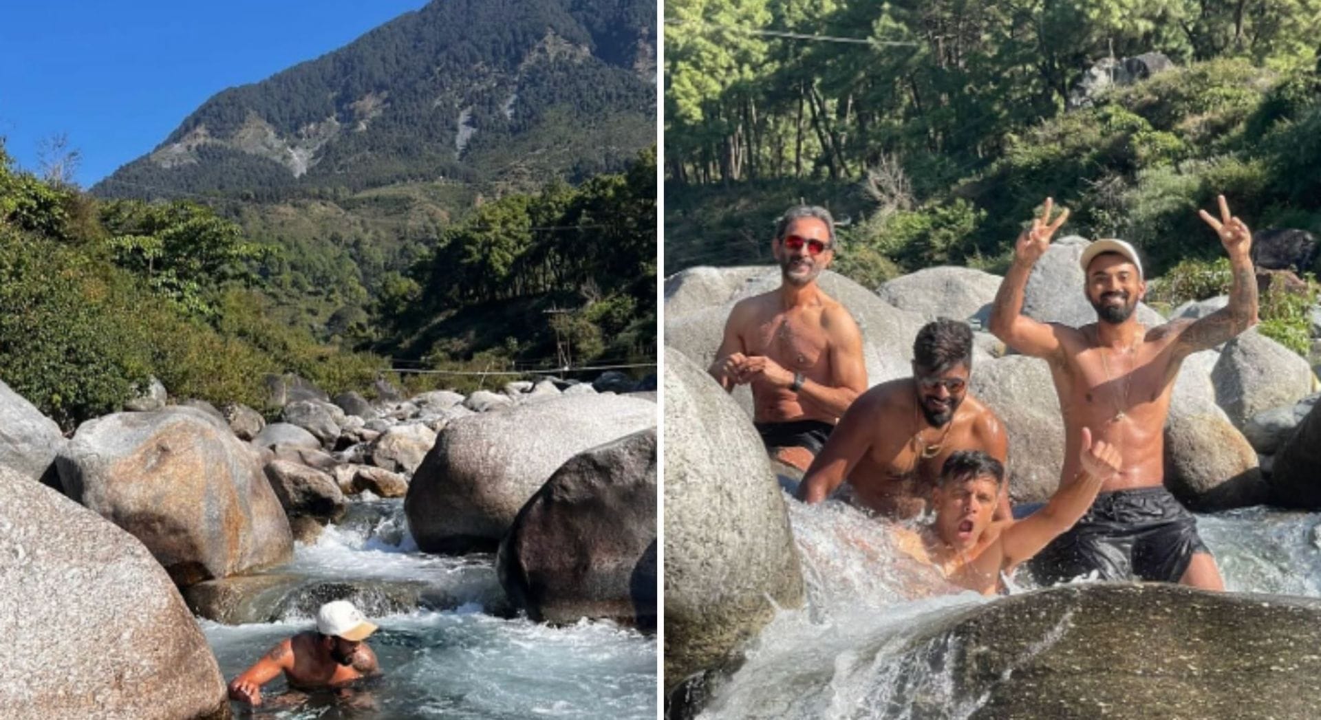 [Pictures] “Nothing beats nature’s ice dip” – KL Rahul spends quality ...
