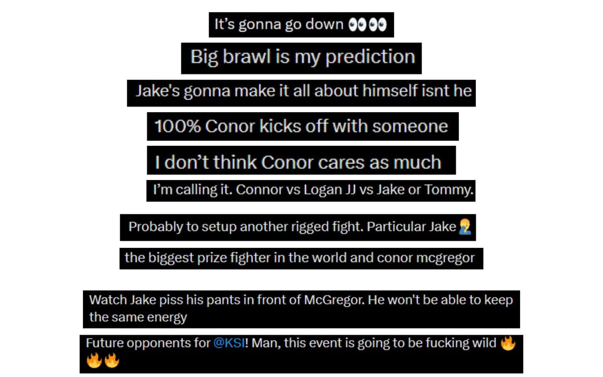 “It’s gonna go down” - Fans on edge as Conor McGregor and Jake Paul ...